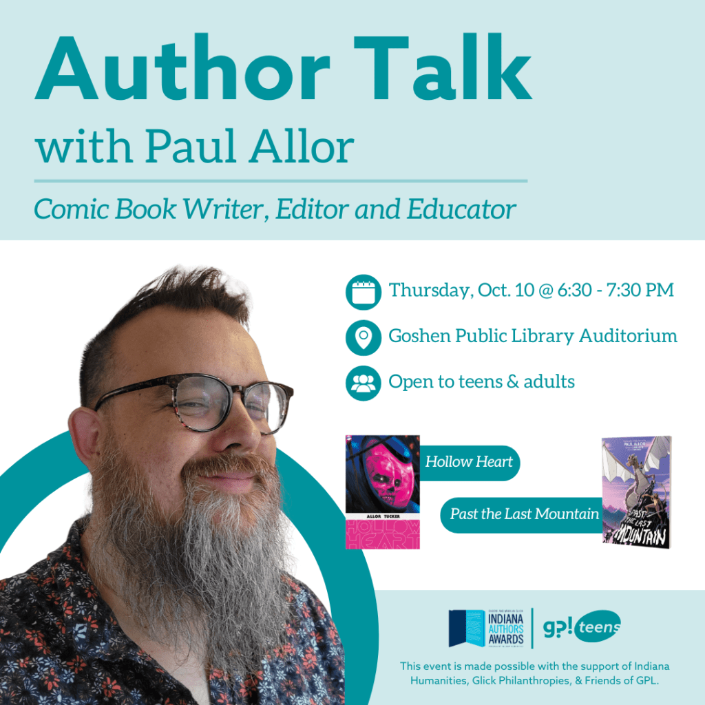 Author Talk with Paul Allor - Goshen Public Library